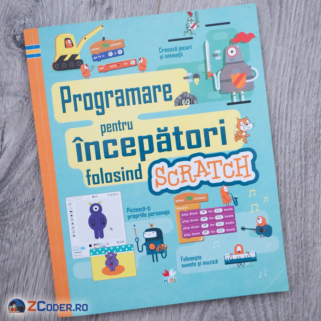 Carte de programare în Scratch pentru copii, în limba română – ZCoder.ro